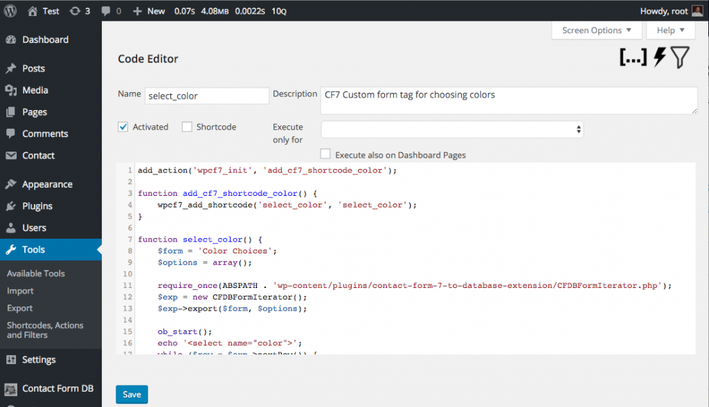 Create a Form Drop-Down with values from CFDB submissions | CFDB Plugin